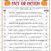 INSTANT DOWNLOAD Thanksgiving Fact or Fiction Game Printable - Autumn ...