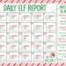 INSTANT DOWNLOAD Elf Report Calendar Printable - Christmas Elf ...