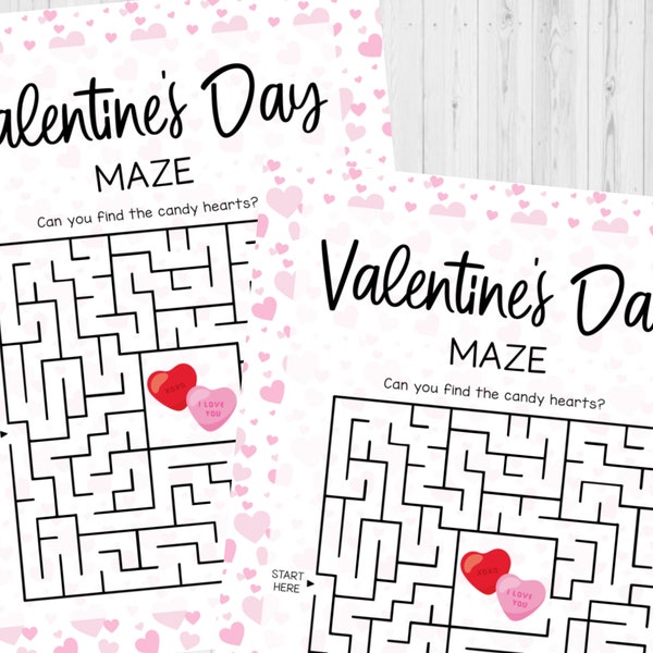 Maze Valentine - Etsy