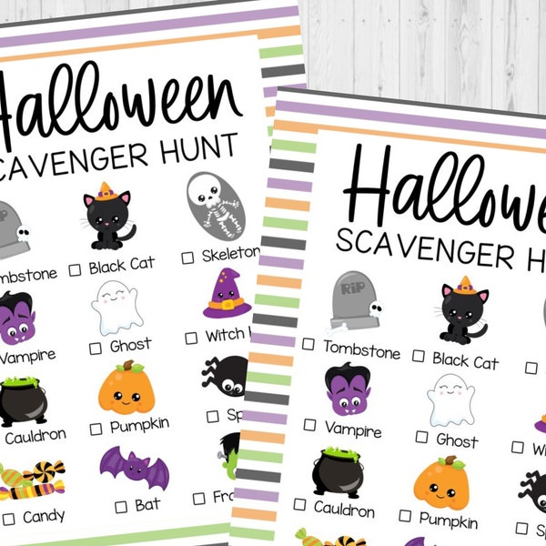 INSTANT DOWNLOAD Halloween Scattergories Printable Game Halloween Game ...