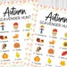 INSTANT DOWNLOAD Autumn Scavenger Hunt Printable - Autumn Game ...