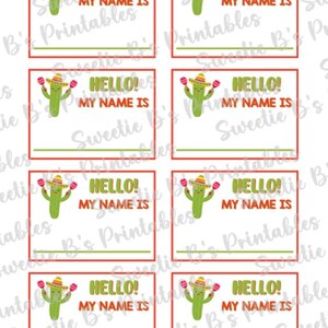 INSTANT DOWNLOAD What's Your Fiesta Name Printable - Cinco De Mayo ...