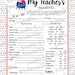 INSTANT DOWNLOAD - Teacher Appreciation Survey Printable - Teacher ...