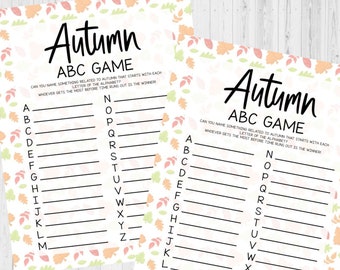 Fall Scavenger Hunt Printable Fall Scavenger Hunt for Kids - Etsy