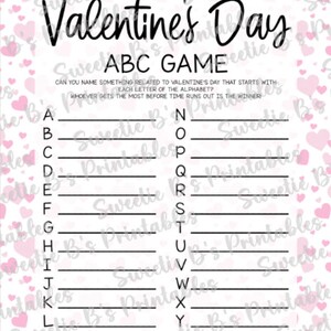 INSTANT DOWNLOAD Valentine's Day Activity Sheet Printable - Valentine's ...