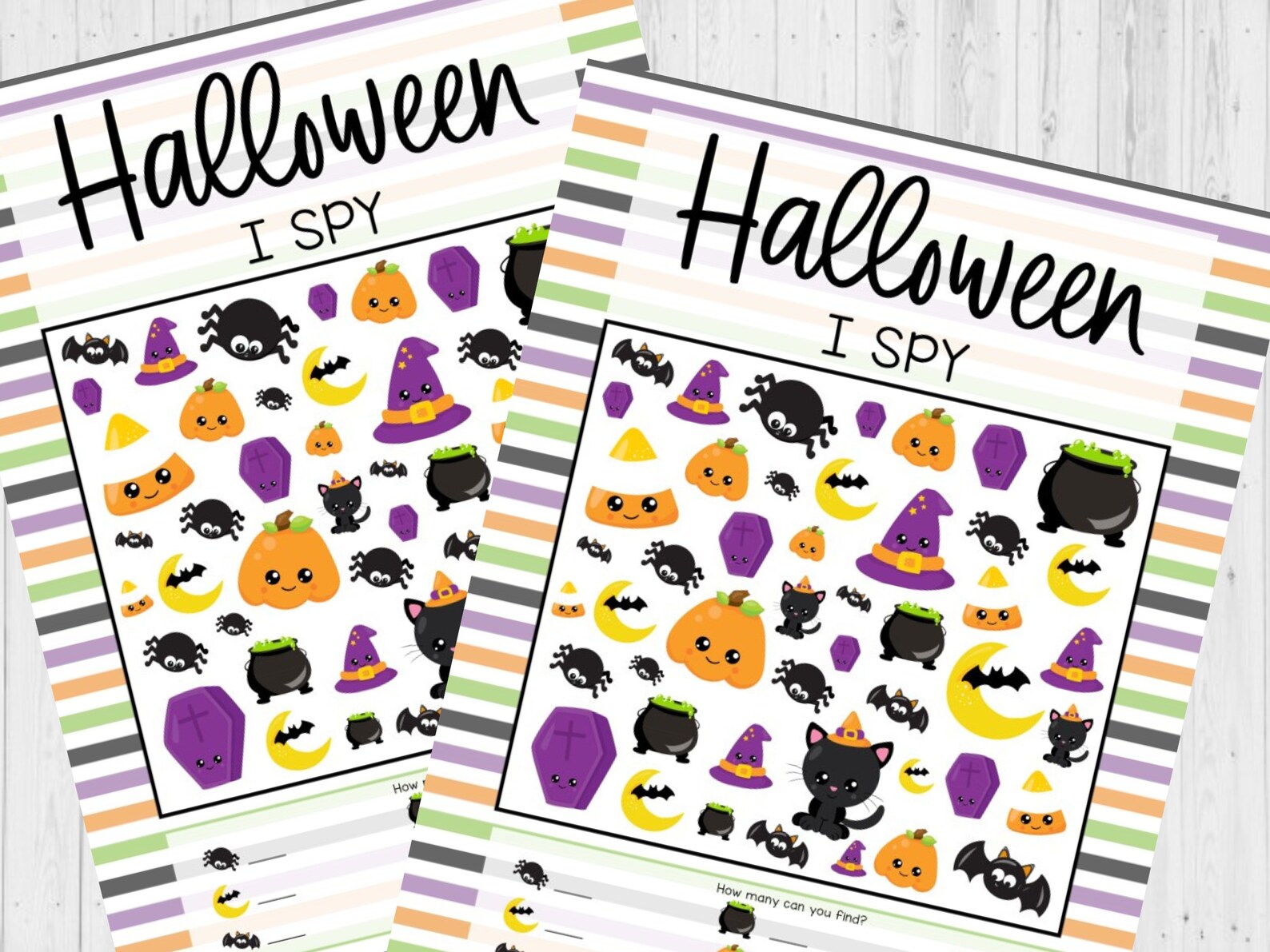 INSTANT DOWNLOAD Halloween I Spy Printable - Halloween Game Printable ...