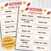 INSTANT DOWNLOAD Autumn Pictionary or Charades Printable - Autumn Game ...