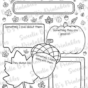 INSTANT DOWNLOAD Thanksgiving Gratitude Coloring Sheet - Friendsgiving ...