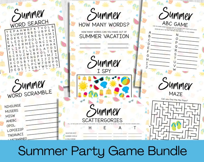Summer Fun Activity Pack for Kids - Etsy Canada