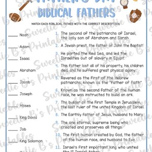 INSTANT DOWNLOAD Father's Day Trivia Game Printable - Fathers Day ...