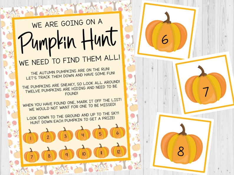 INSTANT DOWNLOAD Autumn Scavenger Hunt Printable - Fall Game Printable ...
