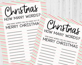 Christmas Forbidden Words | Printable Christmas Game | Christmas ...