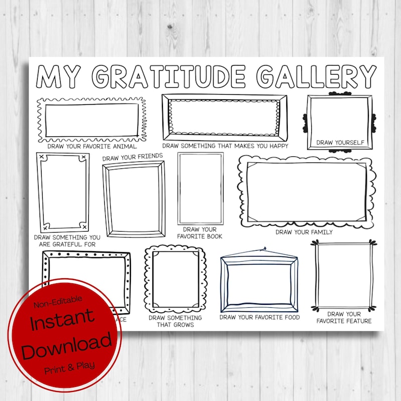 Kids Drawing Exercise - Etsy