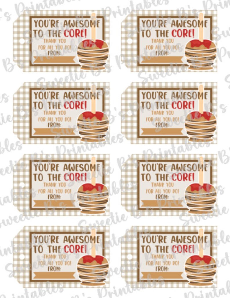 INSTANT DOWNLOAD- Employee Appreciation Gift Tag - Co-worker Gift ...