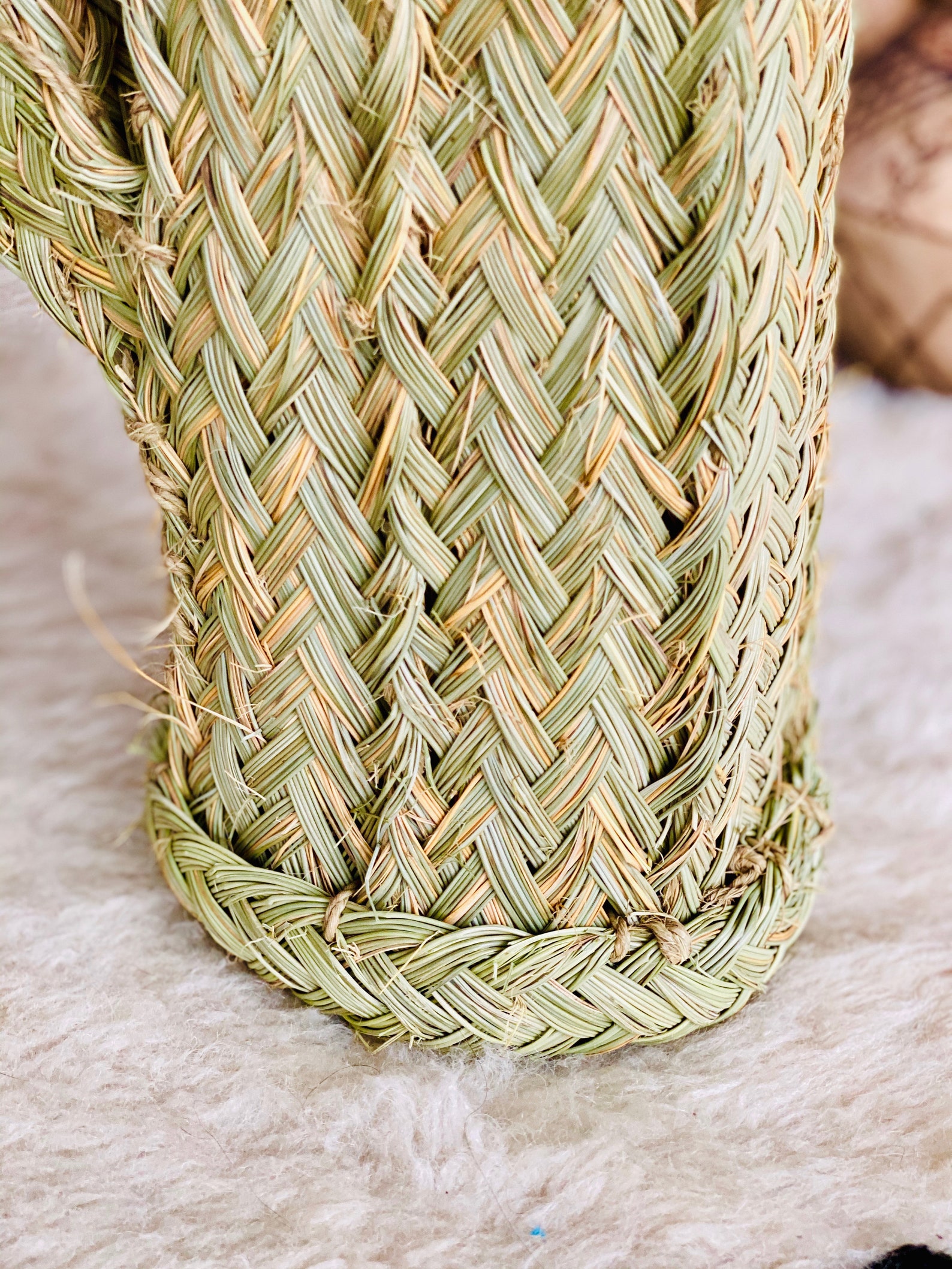 Boho Braided Wicker Cactus Straw Cactus - Etsy