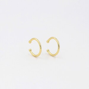Simple Ear Cuff, Minimalist Earrings, Sterling Silver, Dainty Ear Cuff ...