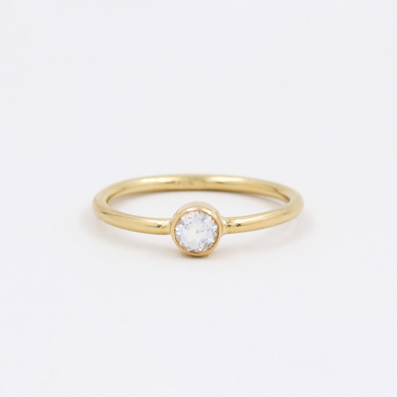 Clear Stone Ring - Etsy