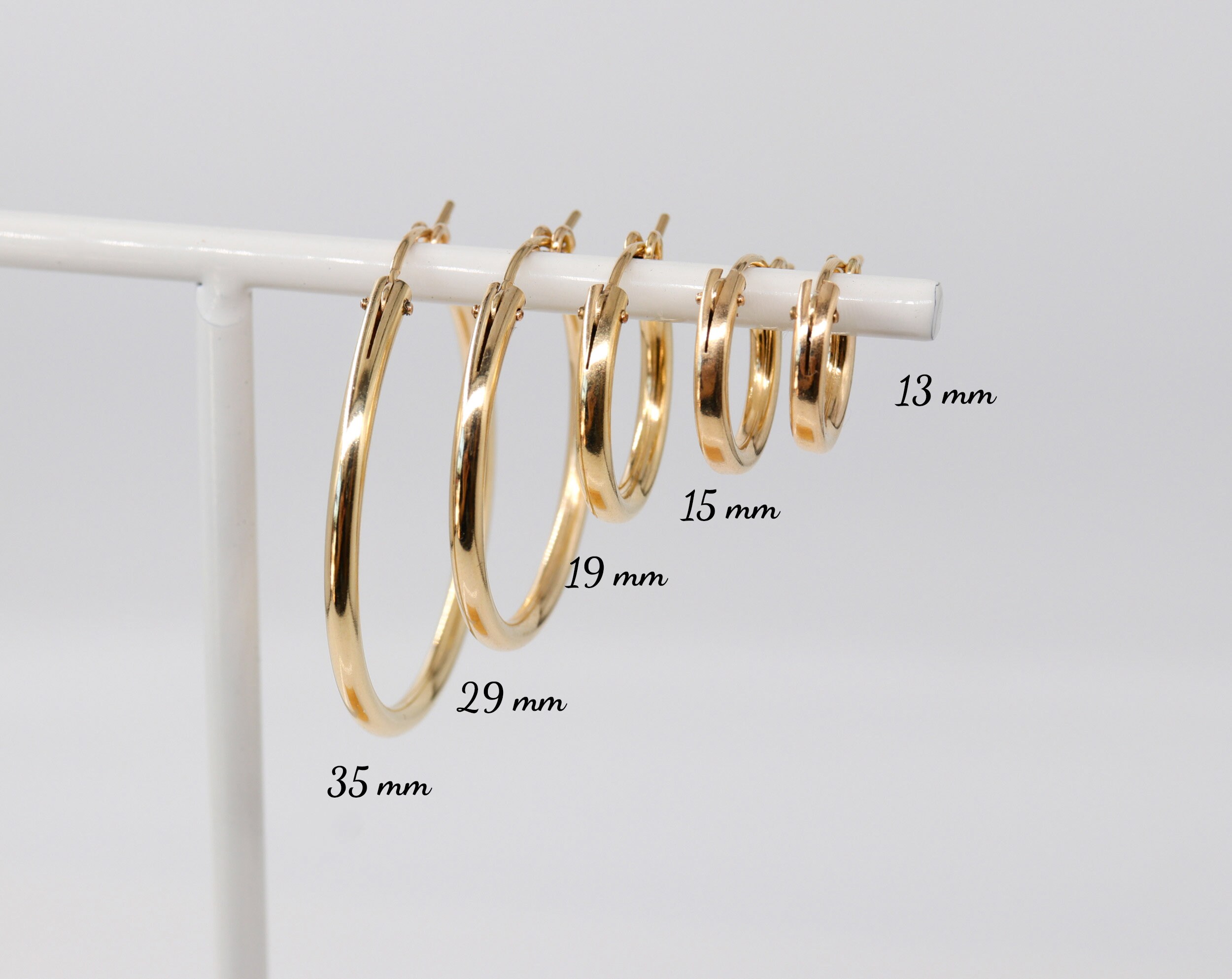 Big Gold Hoops 14k Gold Filled Huggies Hoops Hoops for | Etsy