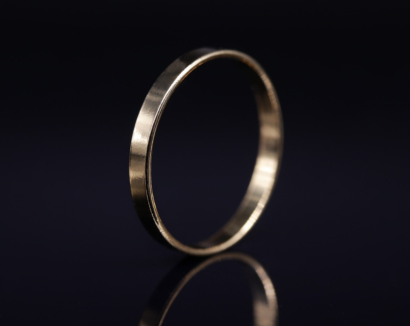 Plain Gold Ring, Gold Filled Band, Minimalist Ring, 14k Gf Ring ...