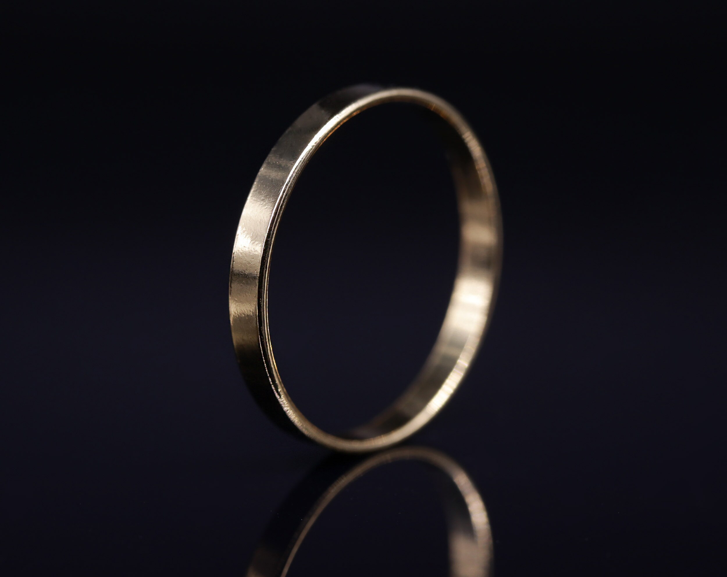 Plain gold ring gold filled band minimalist ring 14k gf | Etsy