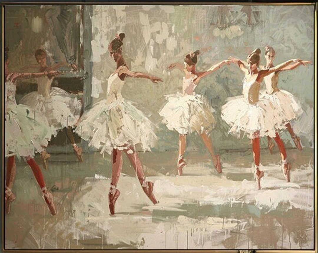 Ballerina Vintage Painting | Ballet Dancer Art Print | 1886 Dance ...