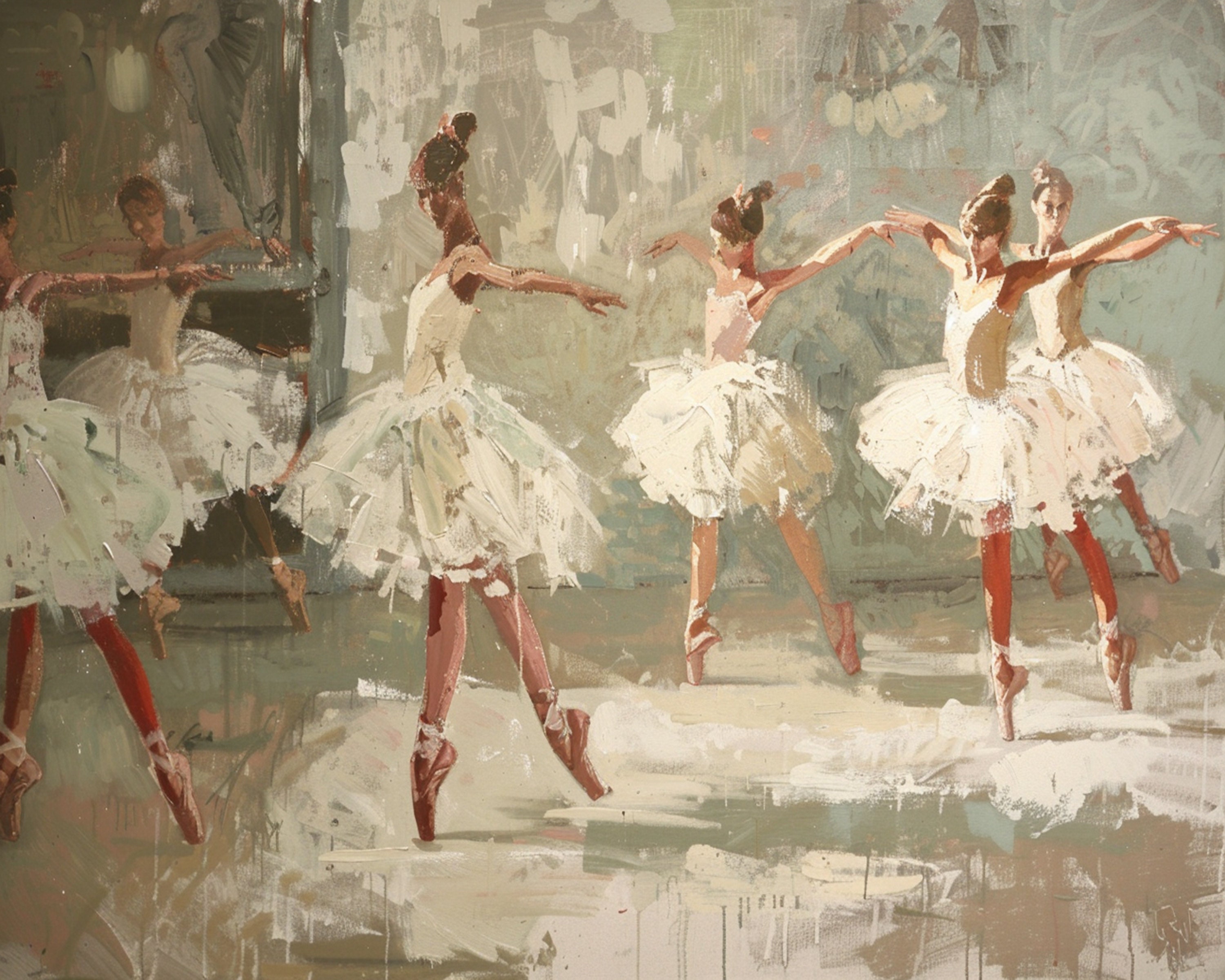 Ballerina Vintage Painting | Ballet Dancer Art Print | 1886 Dance ...