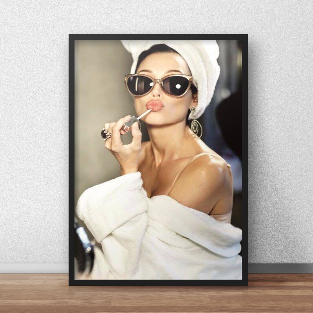 Kate Moss Canvas Wall Art Fashion Print Kate Moss Print Kate Moss Wall ...