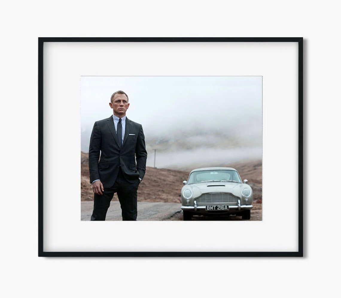 James Bond poster Daniel Craig James Bond wall art James Bond | Etsy