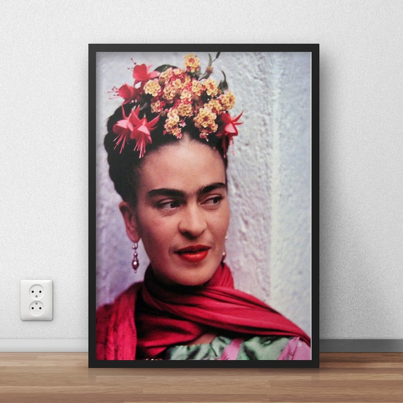 Frida Kahlo Art Print, Frida Kahlo Print Photography, Frida, Celebrity ...