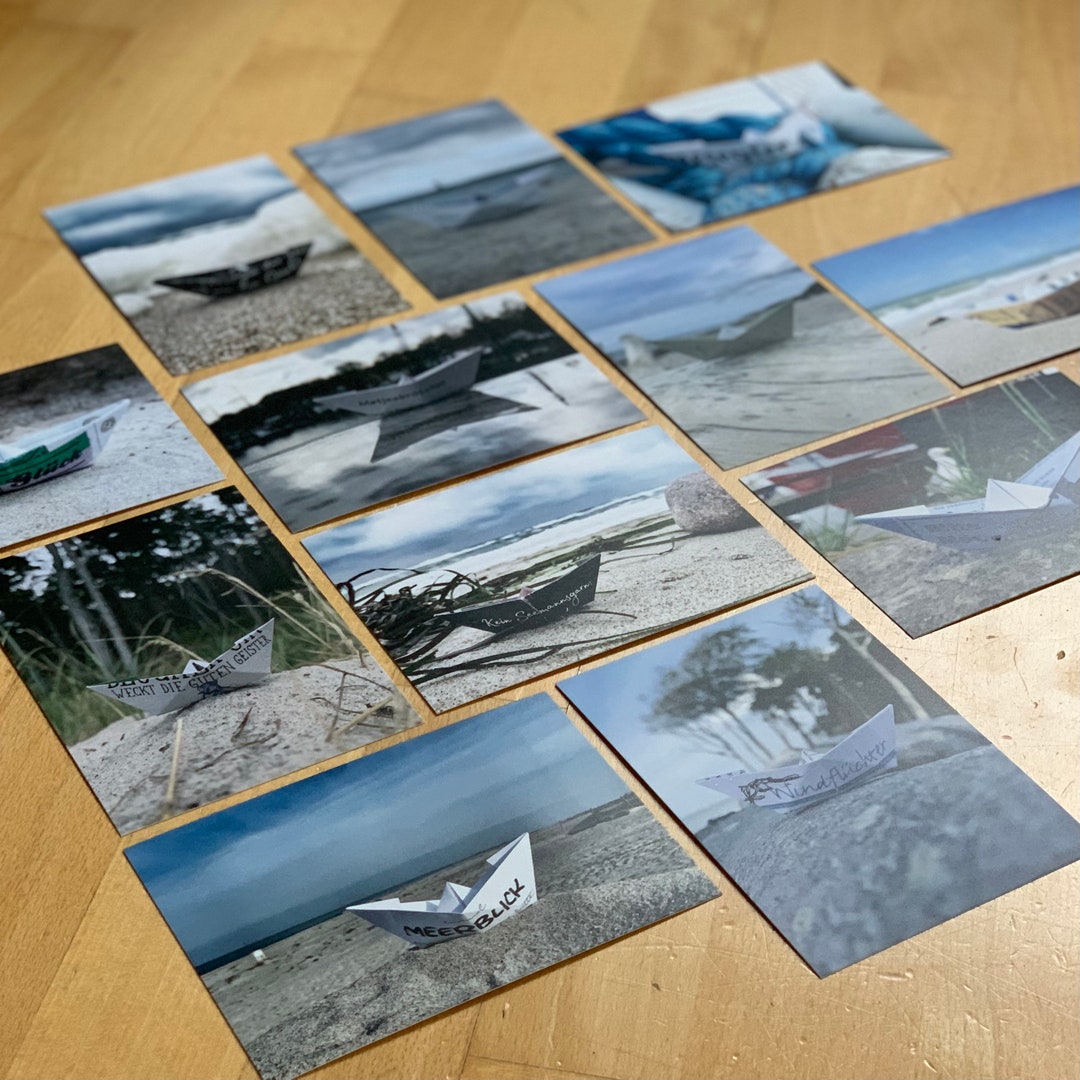 Ship Postcards Set of 12 Greeting Cards Maritime Cards Paper - Etsy