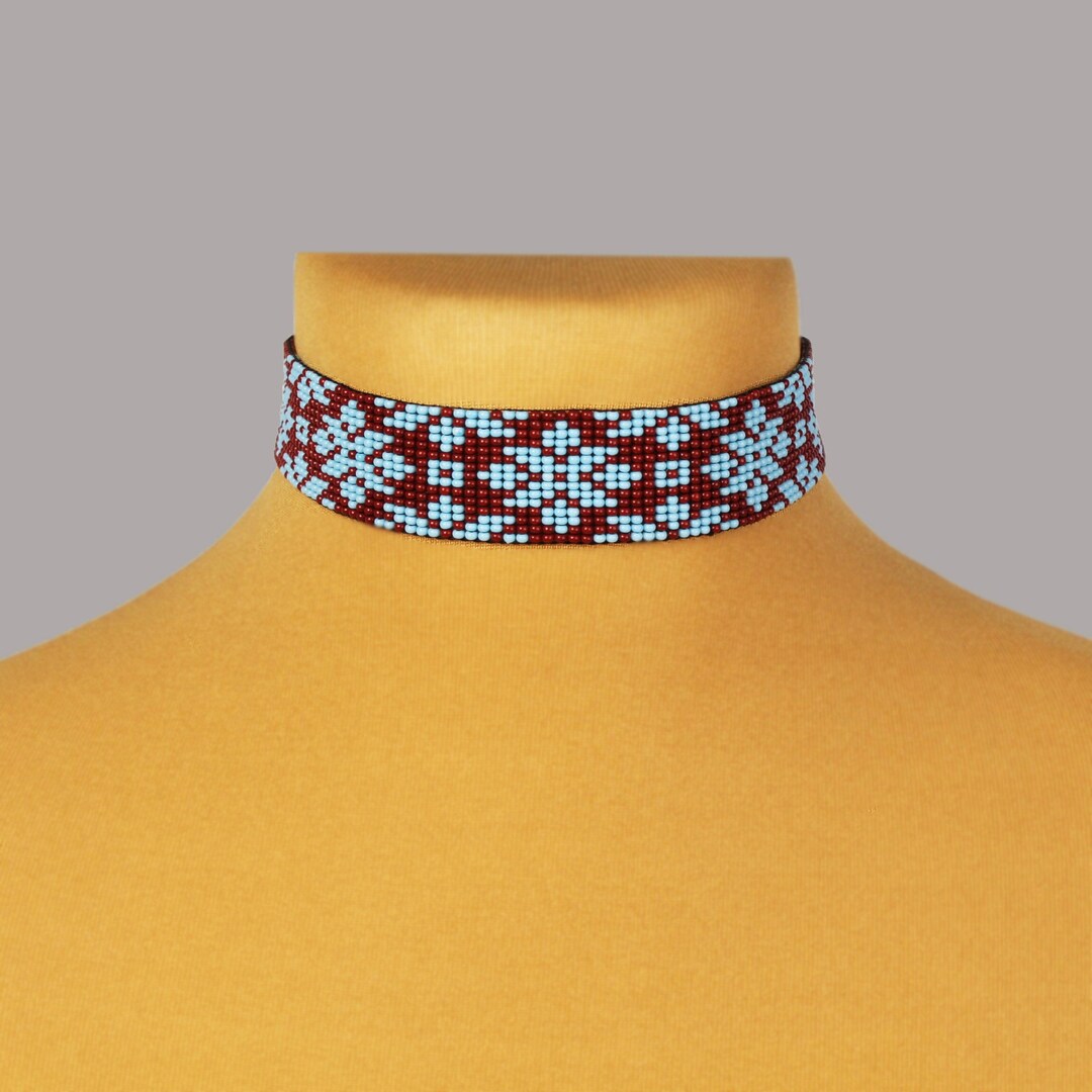 Bead Choker for Women, Graduation Gift for Girl, Ukraine Ethnic ...