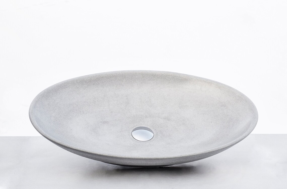 Concrete Sink Bathroom Sink Concrete Basin Vessel Sink | Etsy