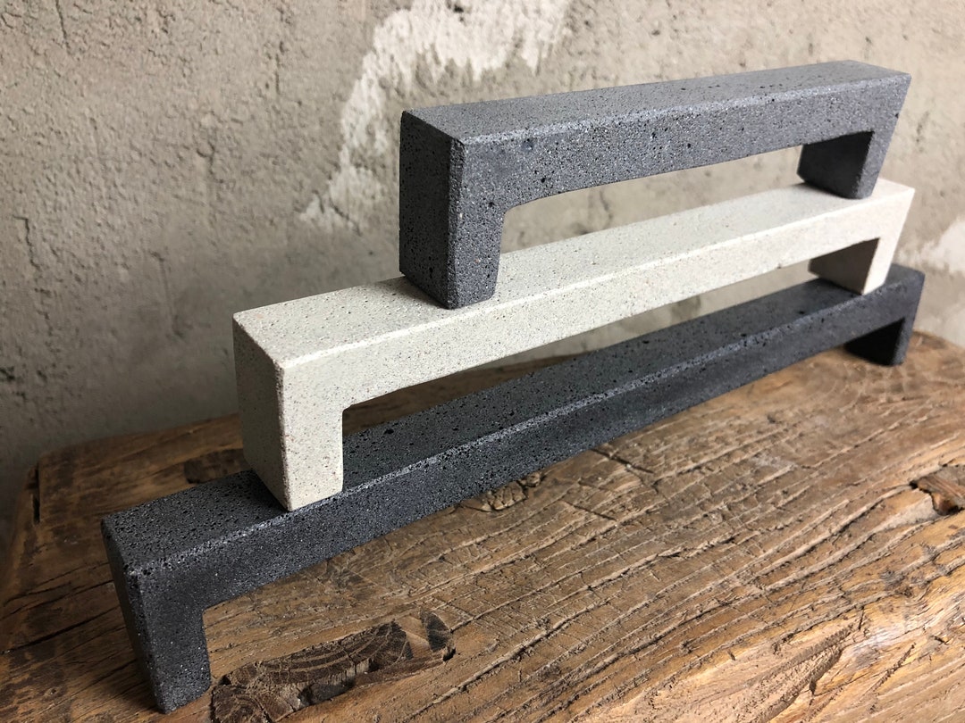 Concrete Drawer Pull Handmade: Modern Kitchen Cabinet Handle - Etsy