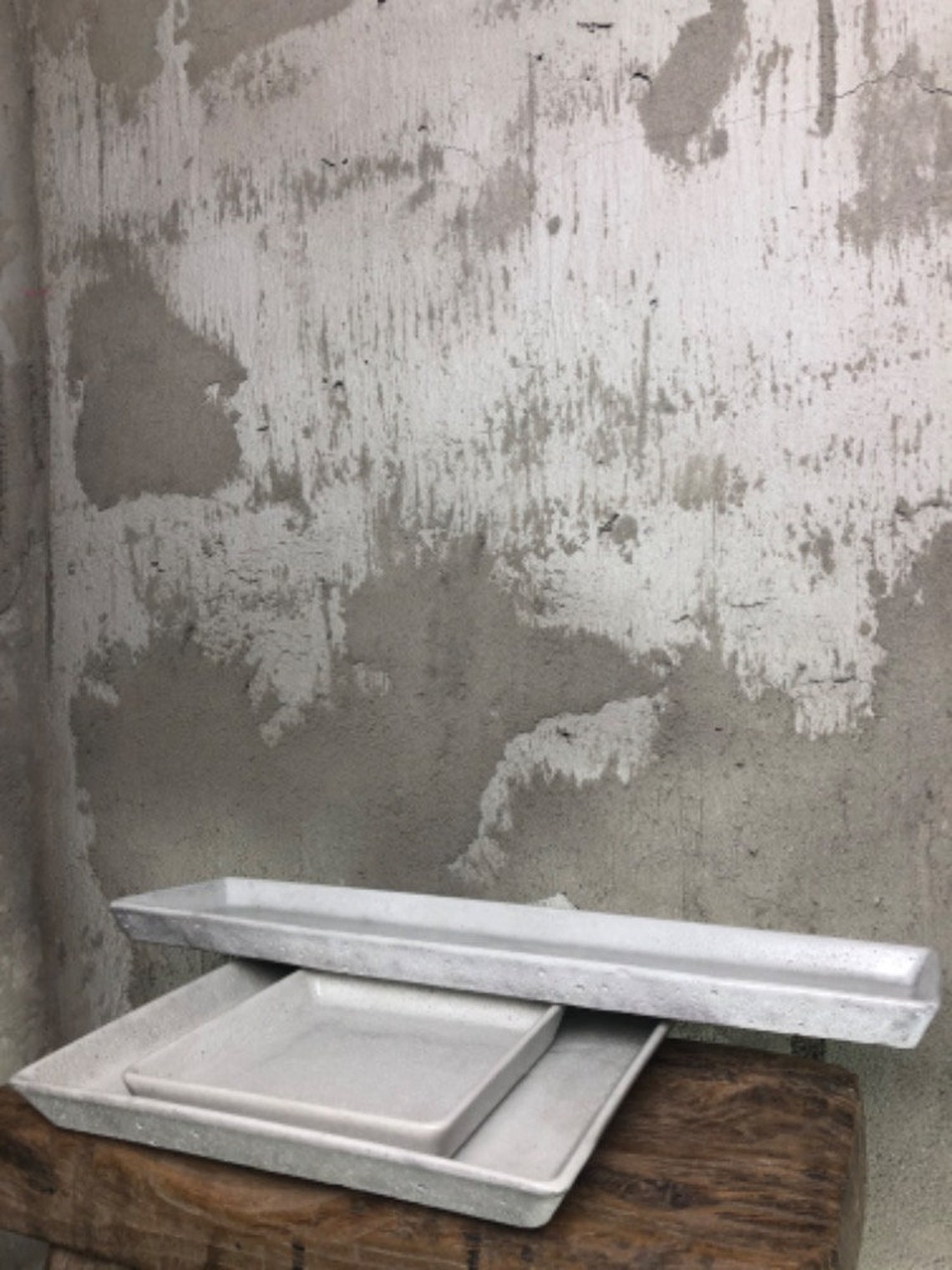 Concrete Tray Set Decorative Trays Set of Trays Serving | Etsy