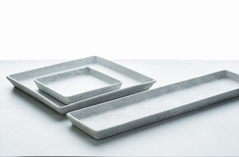 Serving Tray Concrete Tray Decorative Tray Square Tray | Etsy