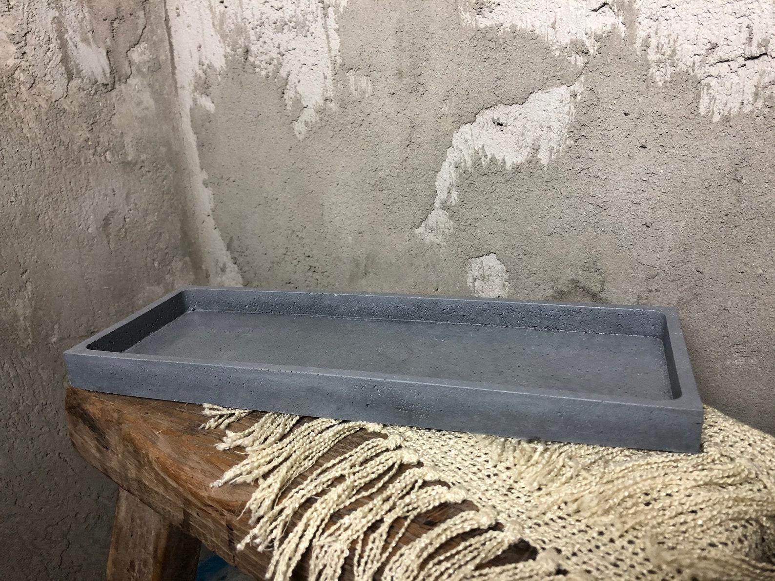Concrete Tray Decorative Tray Rectangle Tray Serving - Etsy