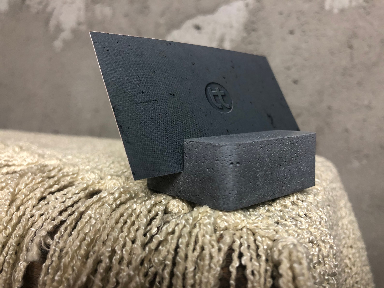 Concrete Business Card Stand Card Display Business Card - Etsy