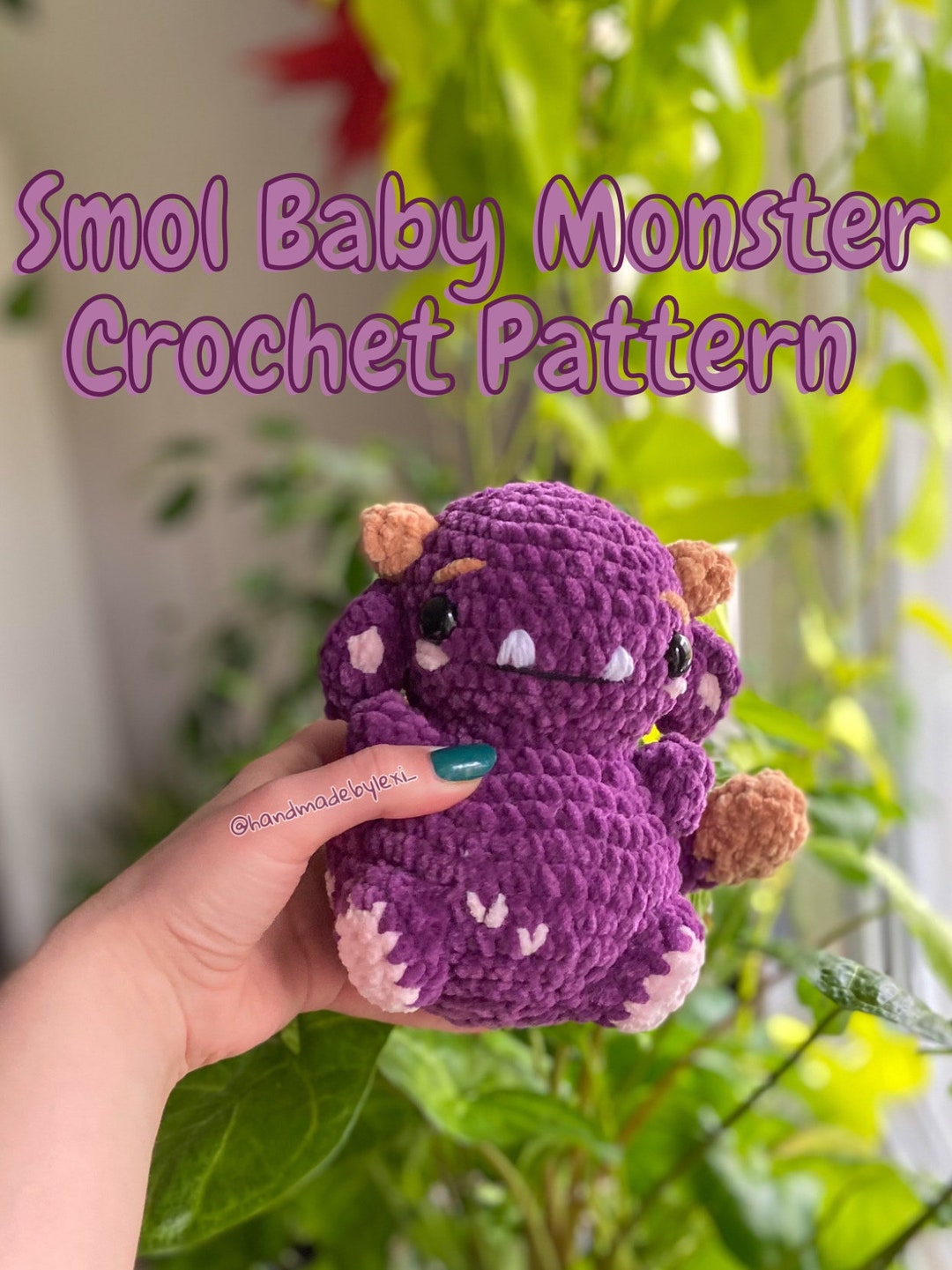 Crochet Pattern Smol Baby Monster // Demon Crochet Pattern // Cute ...