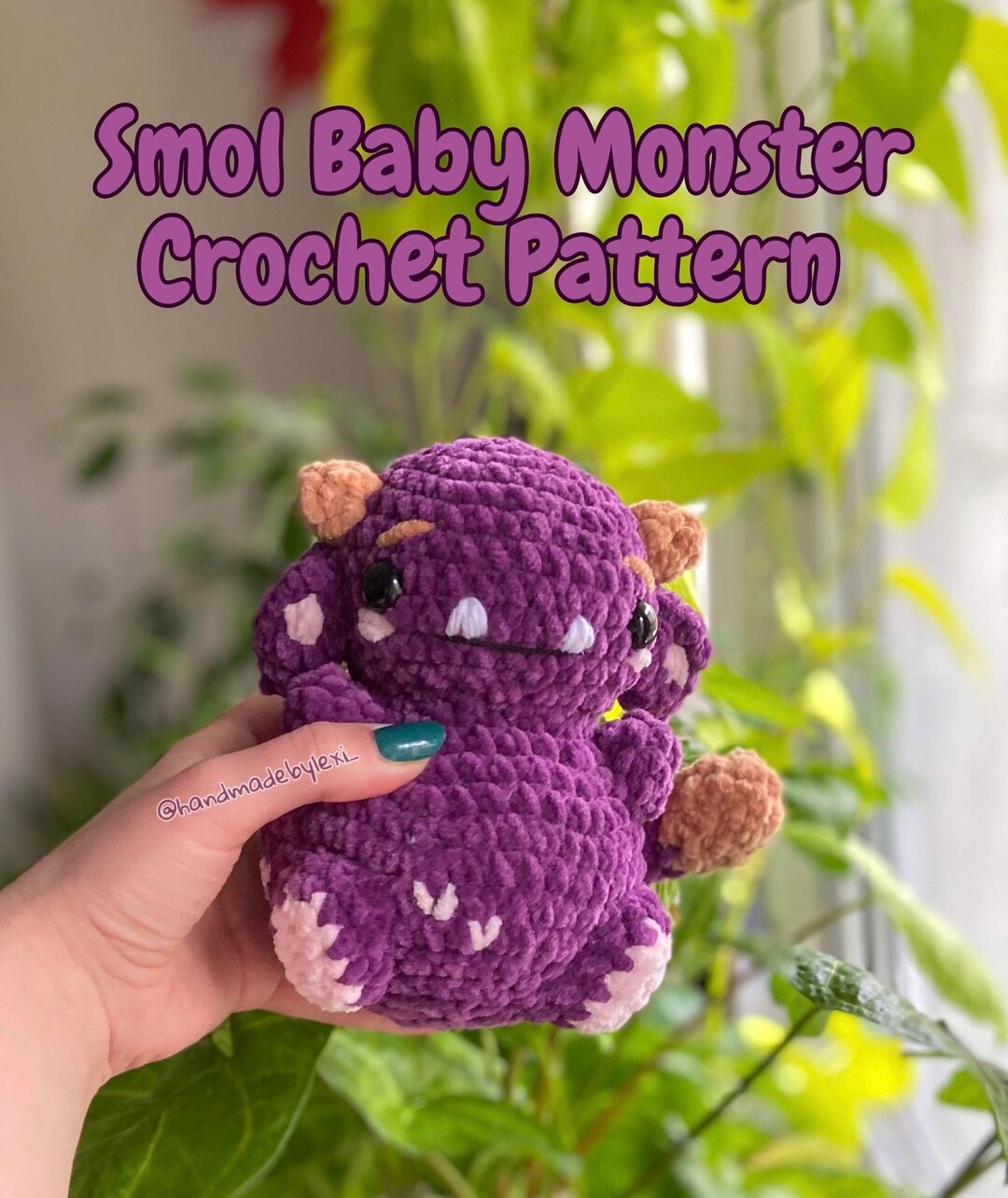 Crochet Pattern Smol Baby Monster // Demon Crochet Pattern // Cute ...