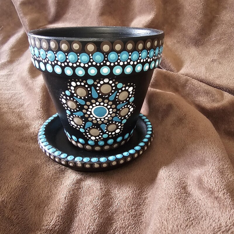 Dot Mandala Pot - Etsy
