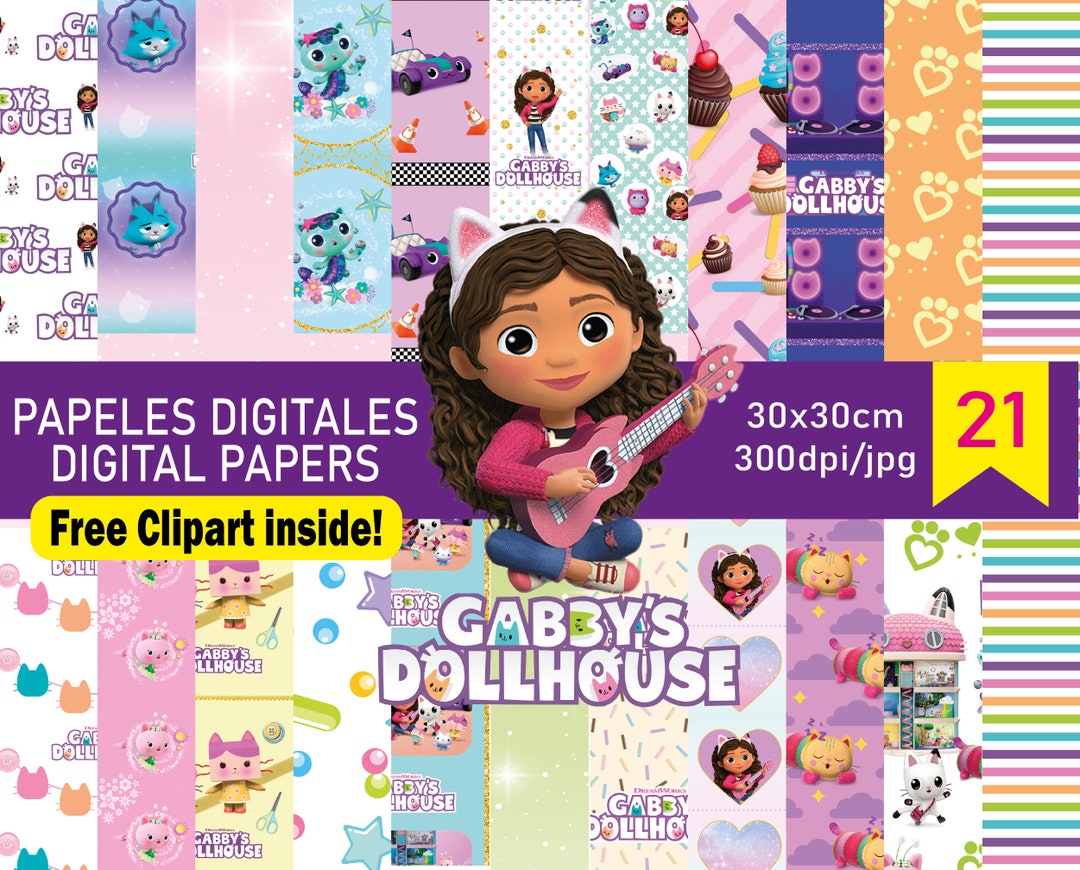 Gabby's Dollhouse 21 Digital Papers Cliparts Free - Etsy