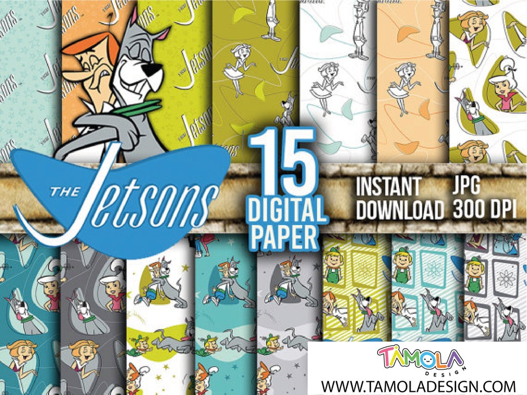The Jetsons Digital Papers Instant Download PNG 12in X 12in - Etsy