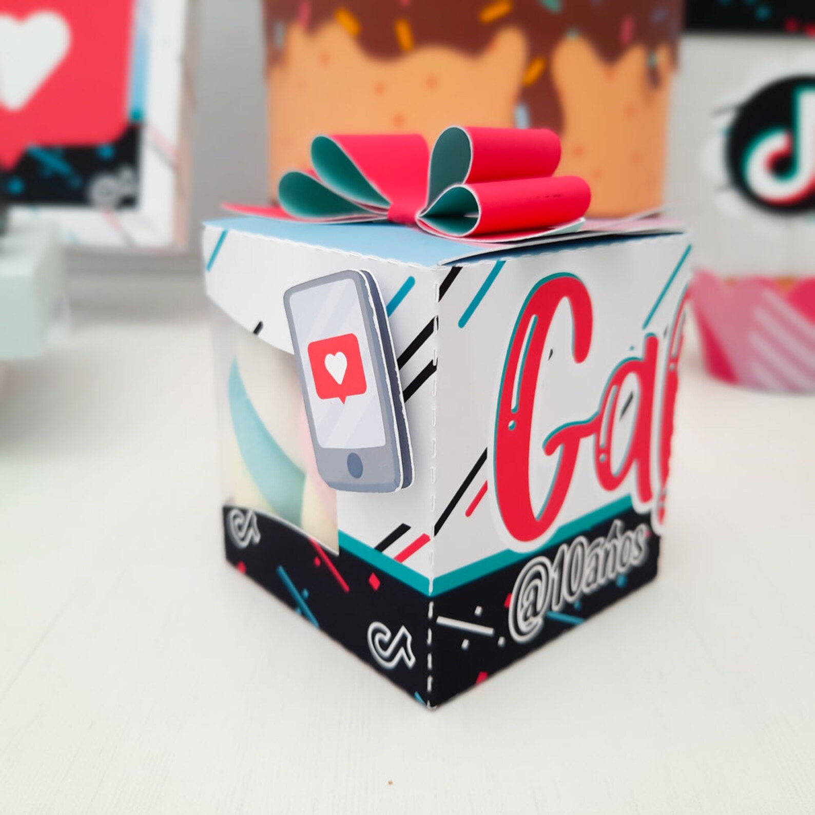 Tik Tok Party Favors Boxes Personalized Birthday Decoration Etsy