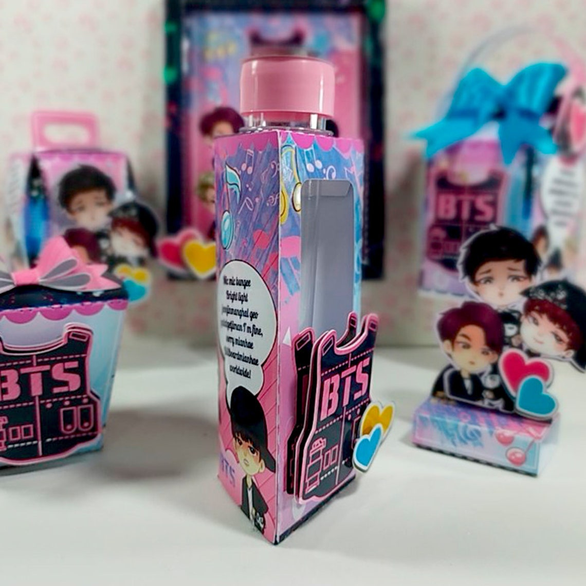 BTS cod350 Kit Party Favors Boxes Personalized Birthday - Etsy