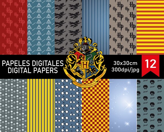 Wizard Magic 12 Digital Papers Instant Download PNG 12in X | Etsy