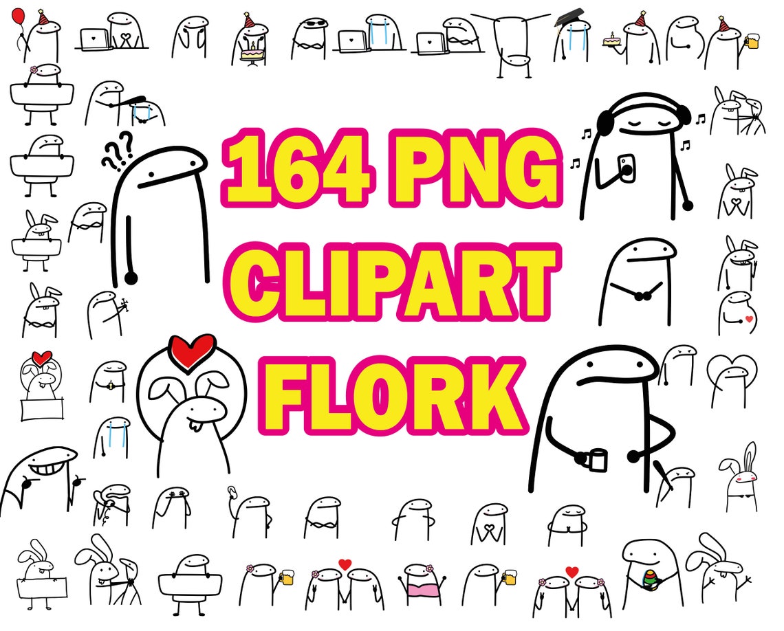 Flork Digital Set 164 Clipart images Flork PNG Flork - Etsy México