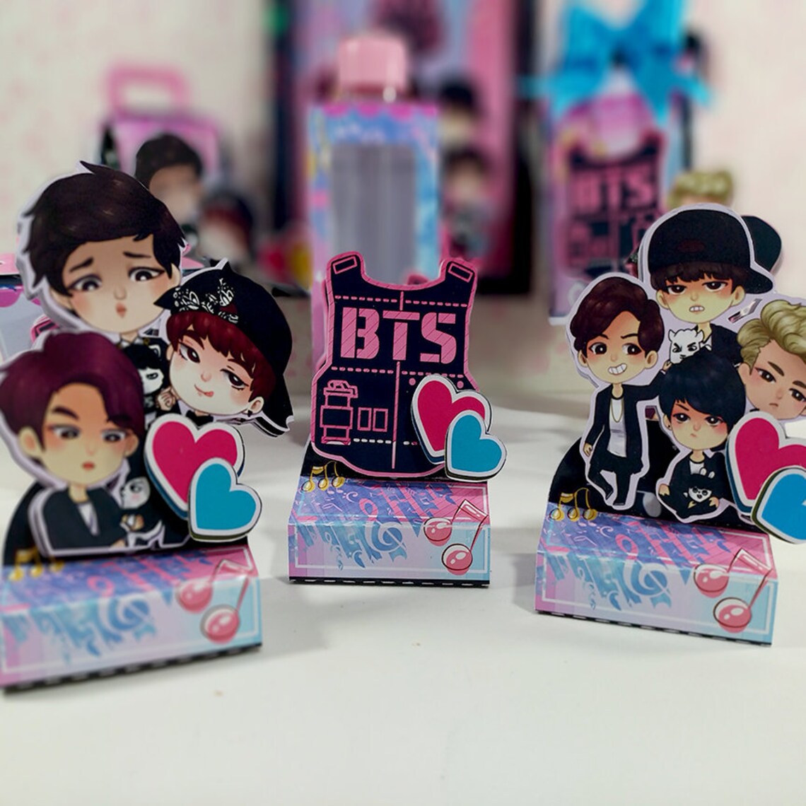 BTS cod350 Kit Party Favors Boxes Personalized Birthday - Etsy