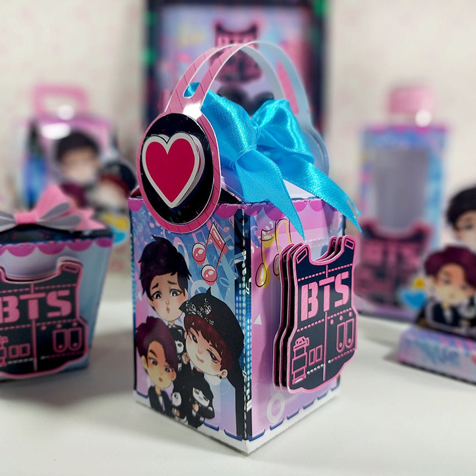 BTS cod350 Kit Party Favors Boxes Personalized Birthday - Etsy