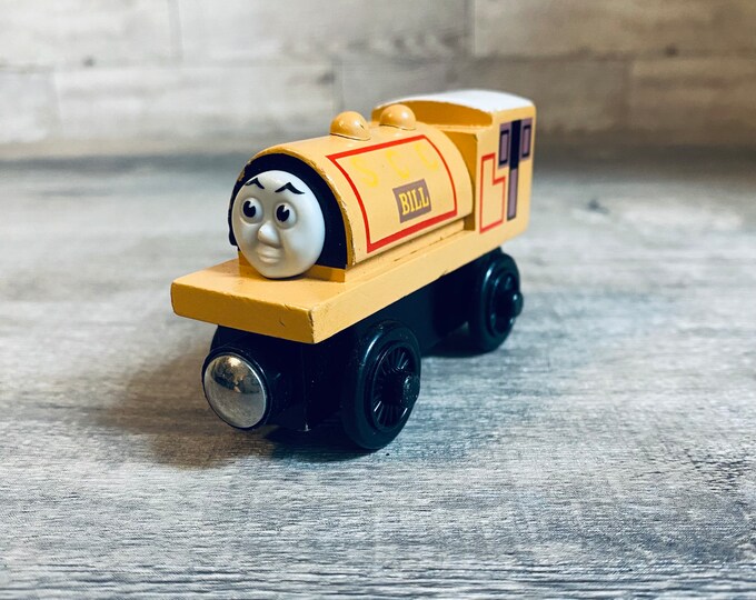 Vintage Thomas & Friends Wooden Railway BILL Train Engine - Etsy