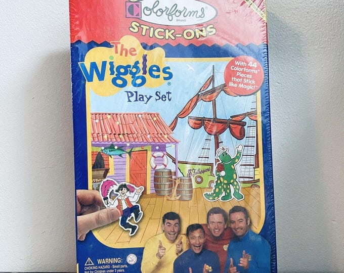 2003 the Wiggles Play Set Colorforms Stick-ons Reusable Sticker Scene ...